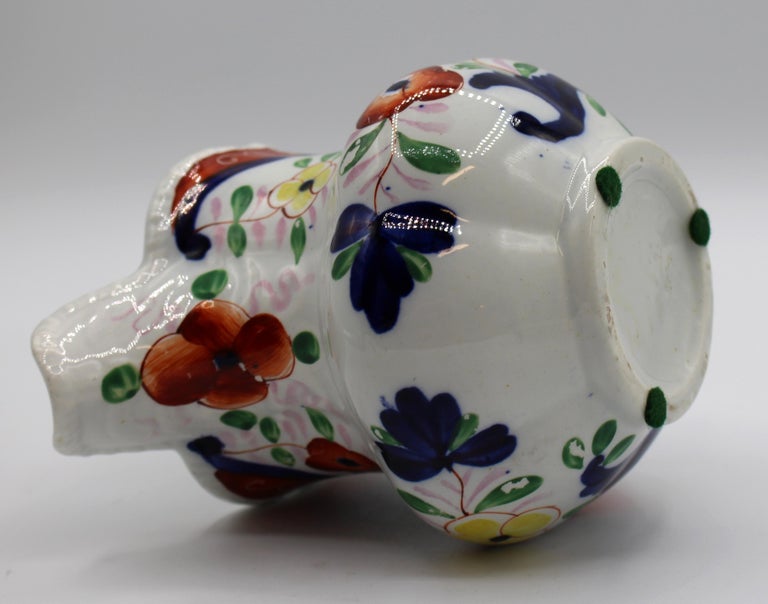 Circa 1840 Gaudy Welsh Pearlware Jug For Sale at 1stDibs