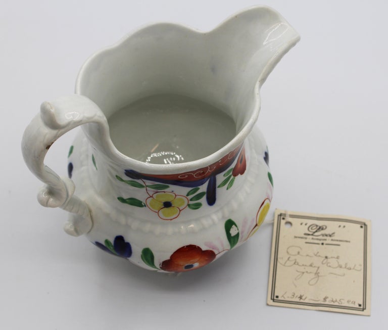Circa 1840 Gaudy Welsh Pearlware Jug For Sale at 1stDibs