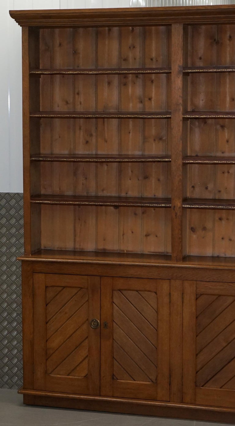 Solid English Oak Library Bookcase Gothic Pugin Style, circa 1840 at ...