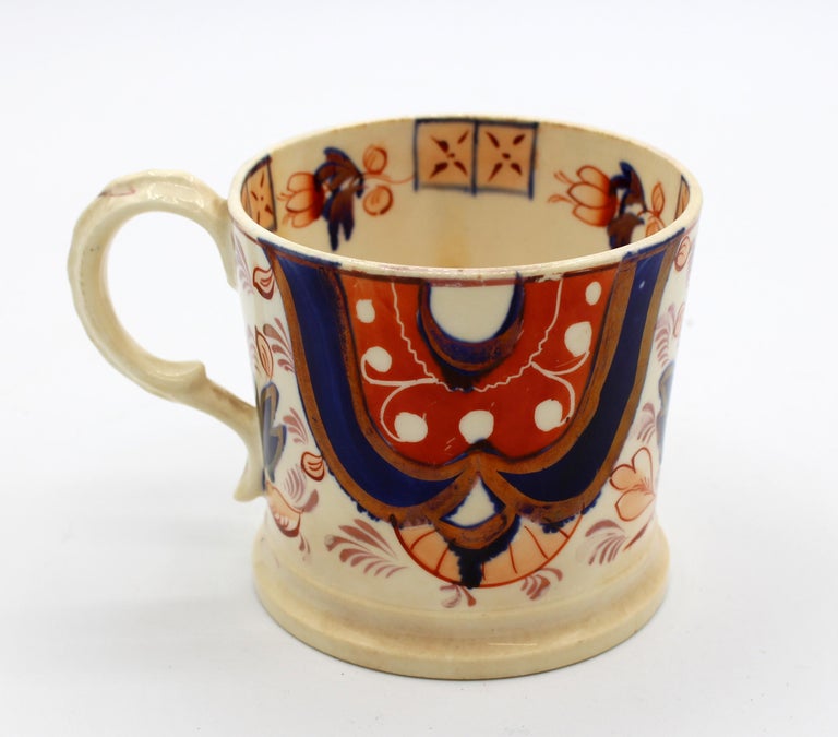 Circa 1840s Gaudy Welsh Porcelain Tankard For Sale at 1stDibs