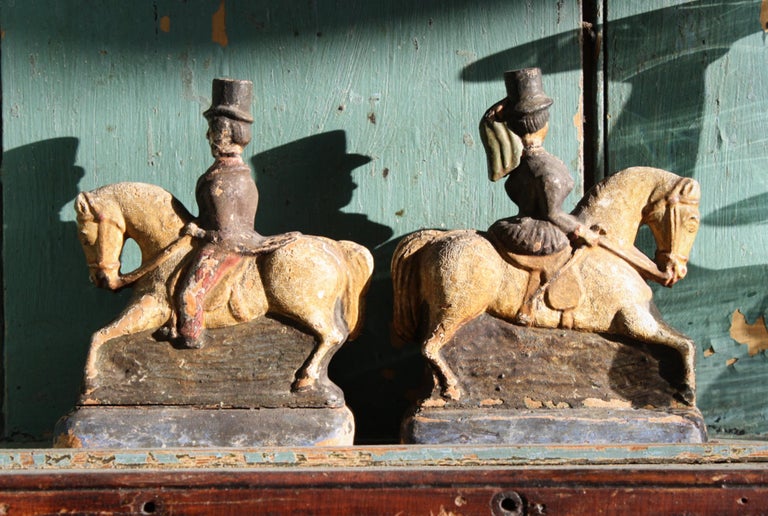 Circa 1850 Folk Art Carvings of Queen Victoria and Prince Albert on ...