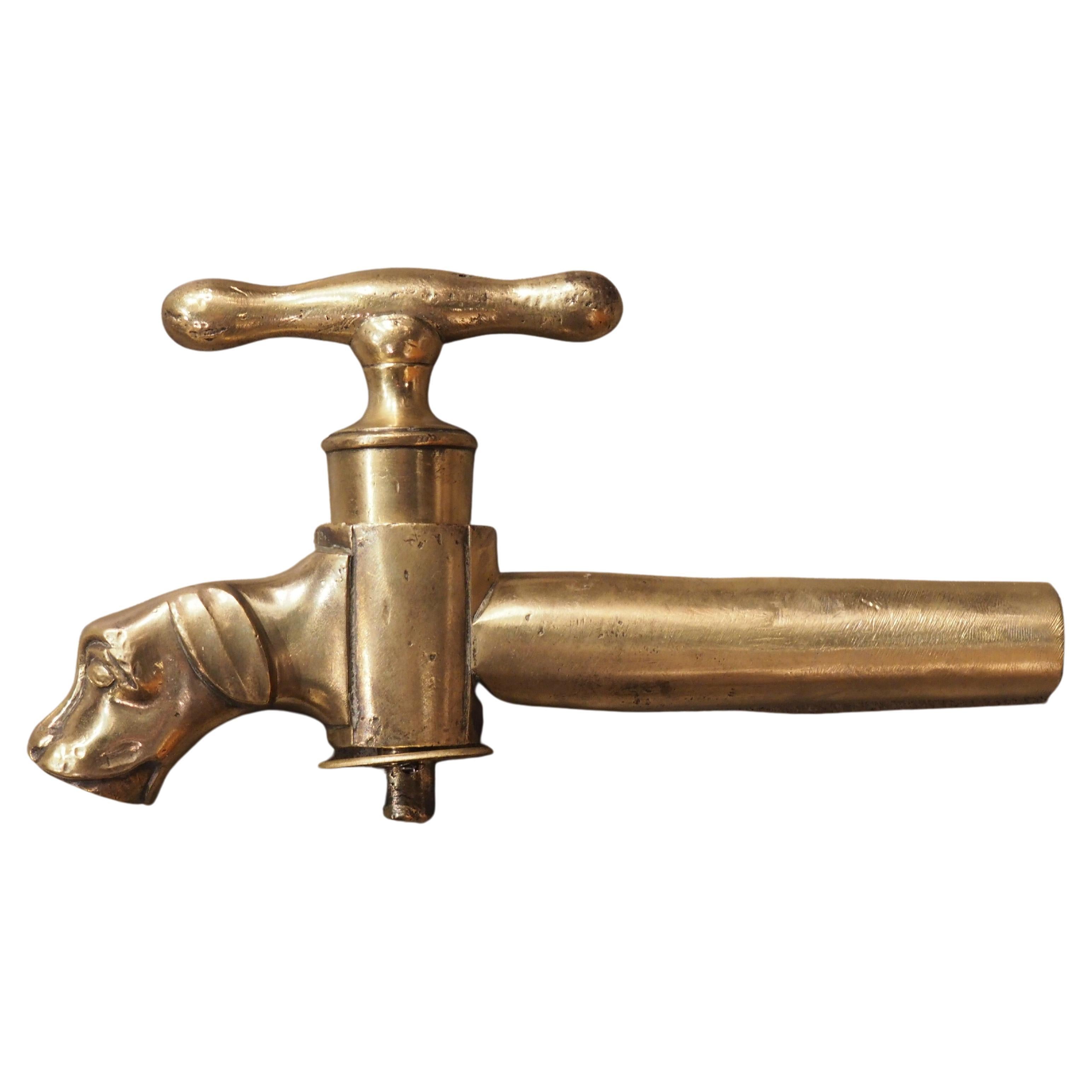 Antique French Bronze Barrel Spout, 19th Century For Sale at 1stDibs