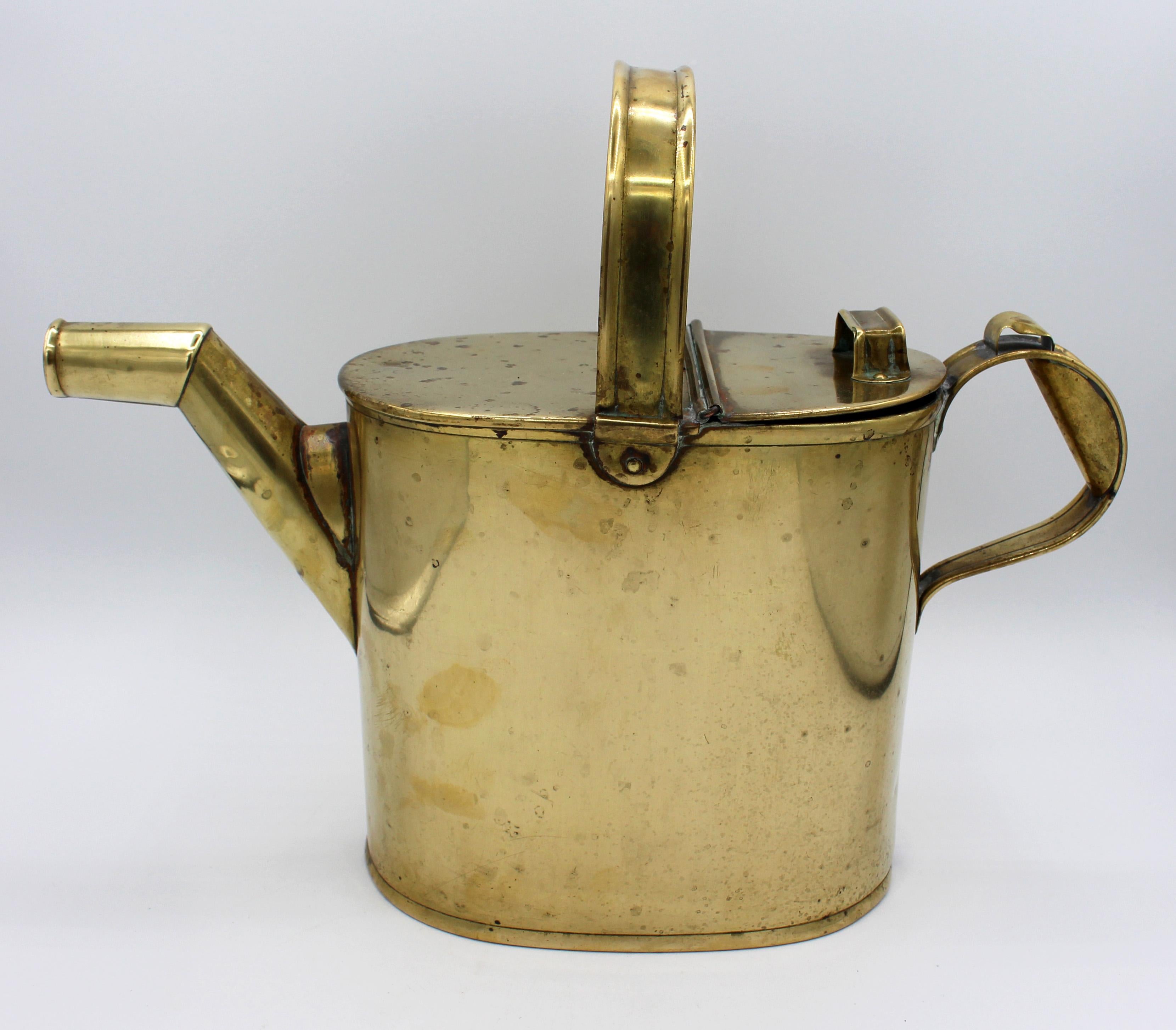 English Brass Watering Can, circa 1860 For Sale at 1stDibs
