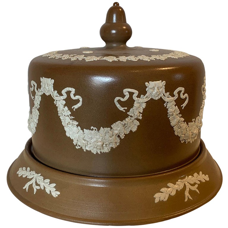 English Jasperware Cheese Dome by Dudson Stilton, Style of Wedgwood ...