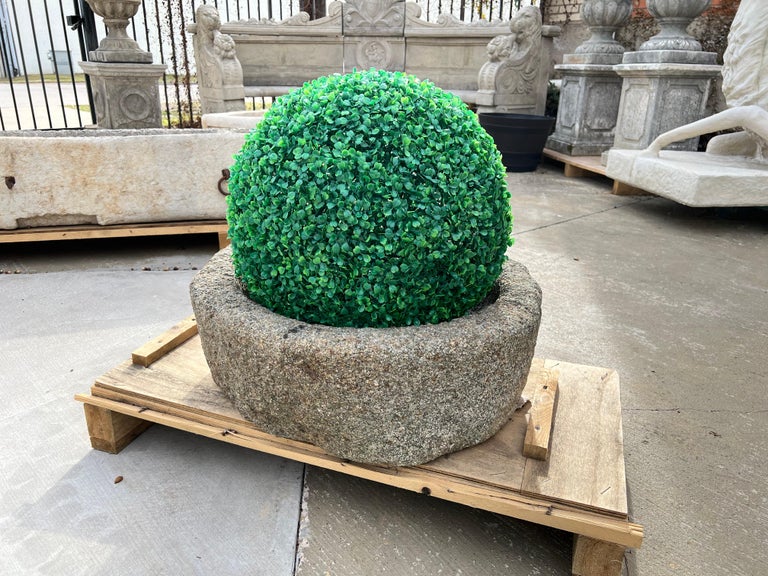 Circa 1860 Granite Mill Stone or Trough Sink from Normandy, France For ...