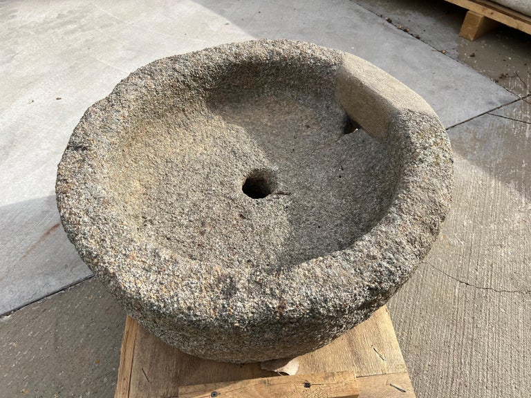 Circa 1860 Granite Mill Stone or Trough Sink from Normandy, France For ...