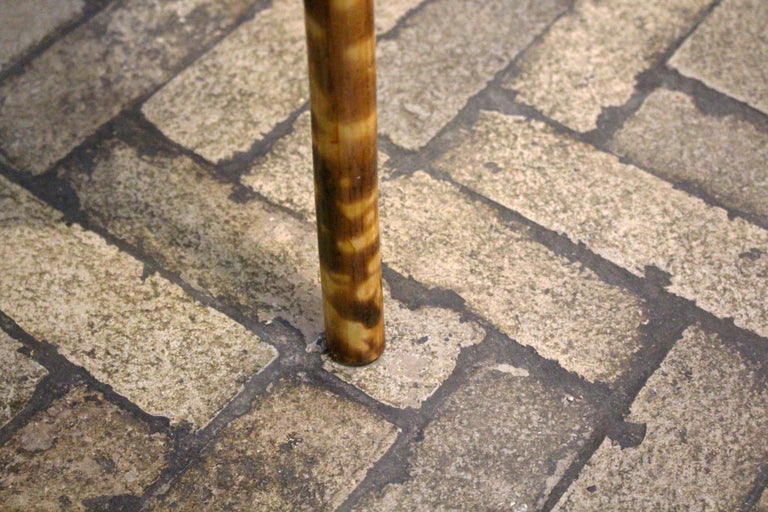 Circa 1880 English Square 2-Tier Bamboo Side Table at 1stDibs