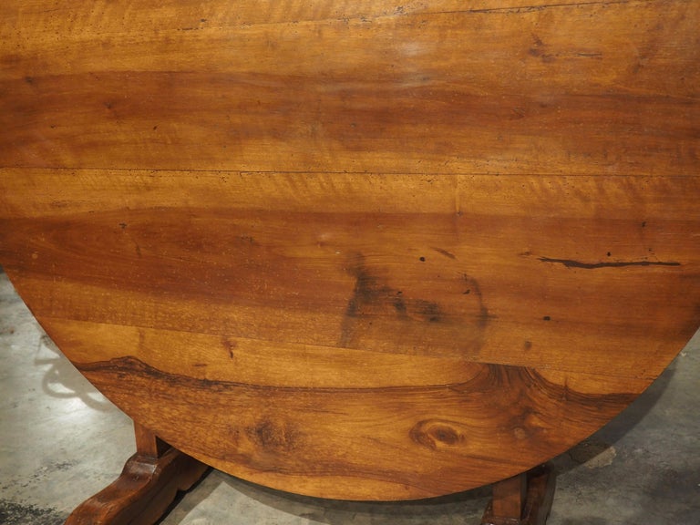 French Walnut Wood Tilt-Top Wine Tasting or Vintner's Table, circa 1880 ...