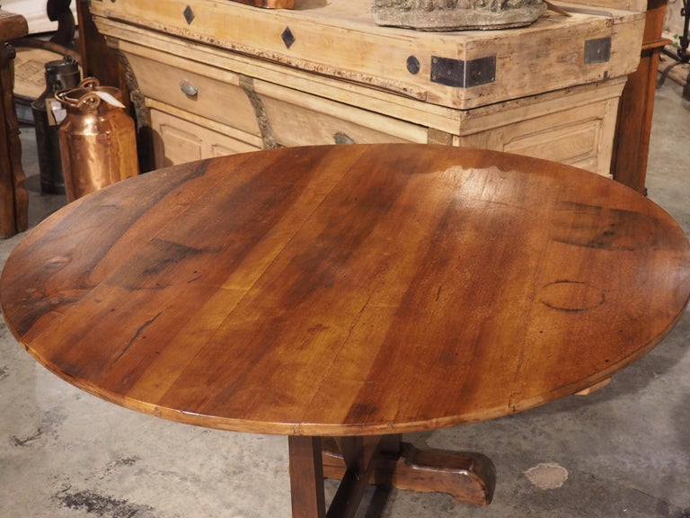 French Walnut Wood Tilt-Top Wine Tasting or Vintner's Table, circa 1880 ...