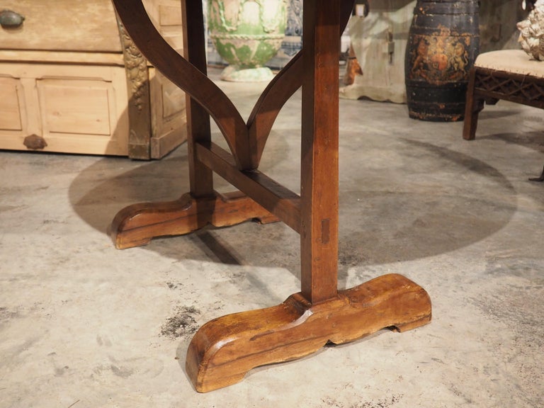 French Walnut Wood Tilt-Top Wine Tasting or Vintner's Table, circa 1880 ...