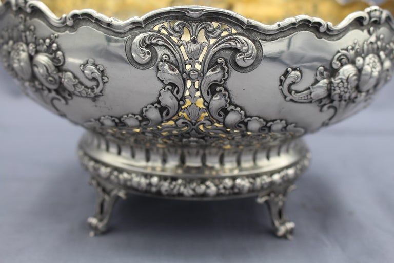 Circa 1880 Storck and Sinsheimer German Silver Fruit Bowl For Sale at ...