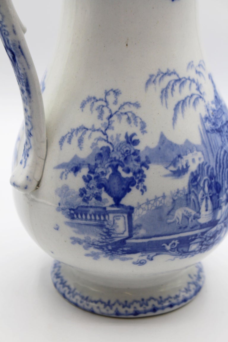 Circa 1880s Transferware Pitcher featuring Romantic Scene For Sale at ...