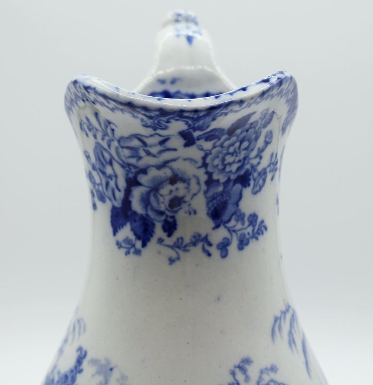 Circa 1880s Transferware Pitcher featuring Romantic Scene For Sale at ...