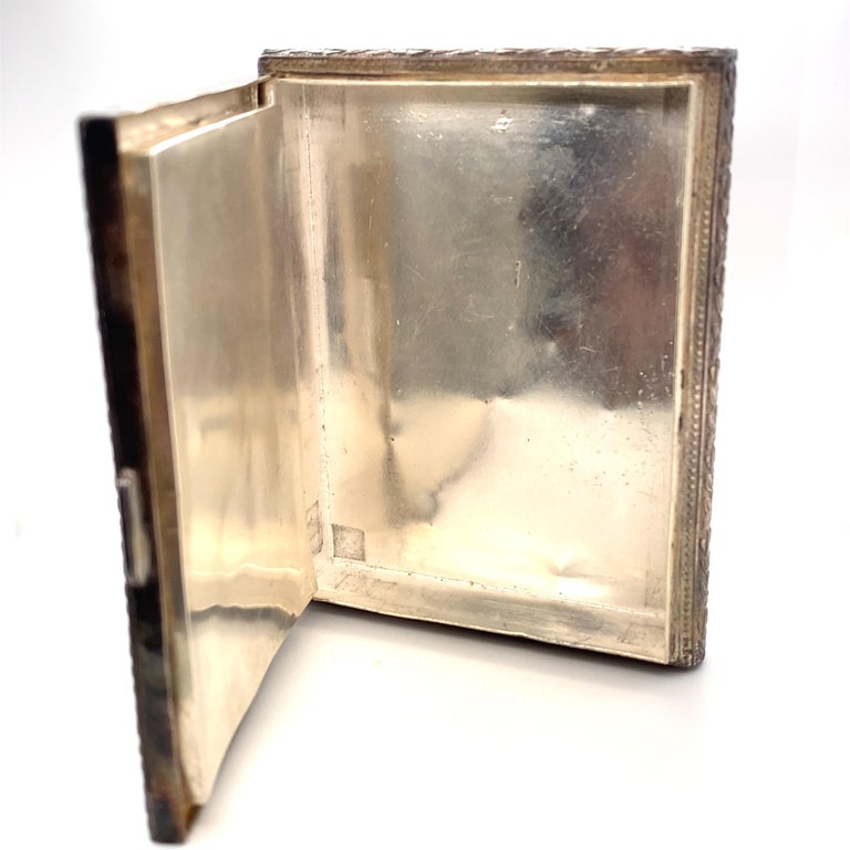 Circa 1890s Indian Trinket Box with Hand-Painted Miniature in Sterling ...