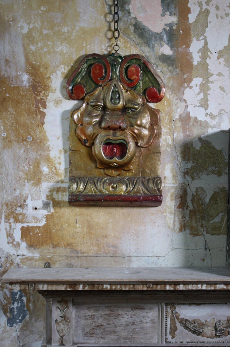 Circa 1900 English Grotesques Carved Fairground Panel Orton and Spooner ...