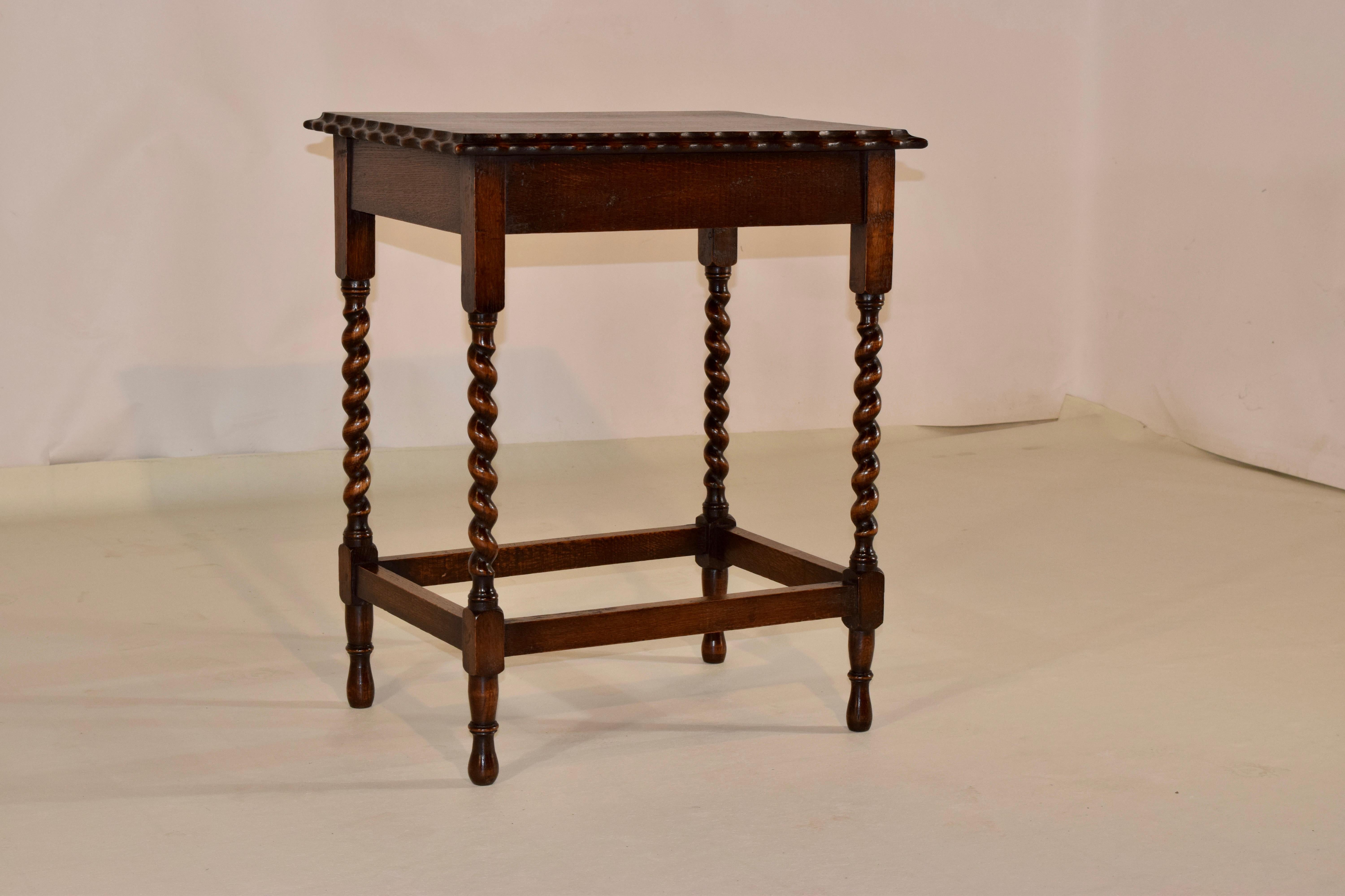 Circa 1900 English Oak Side Table at 1stDibs