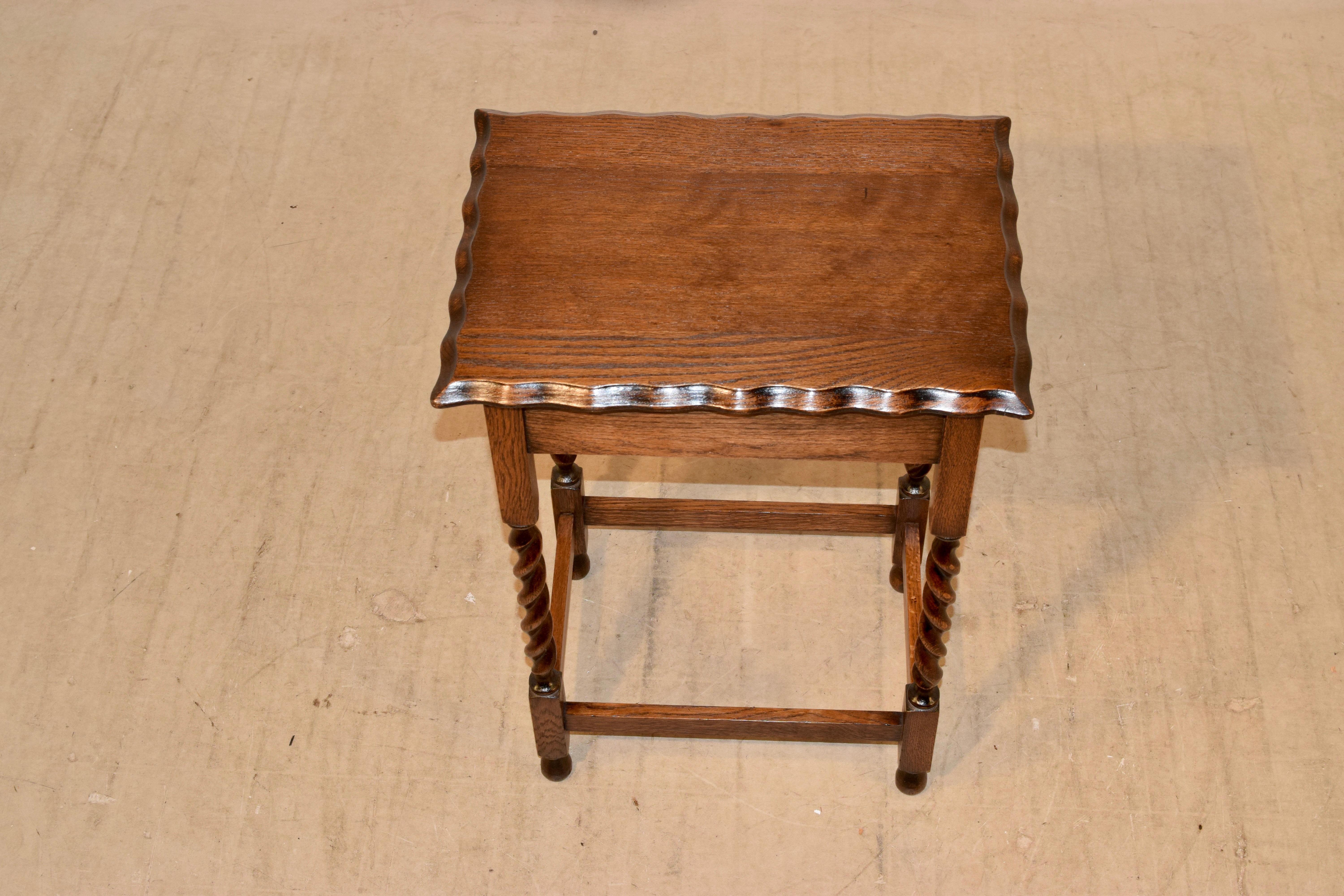 Circa 1900, English Oak Side Table at 1stDibs