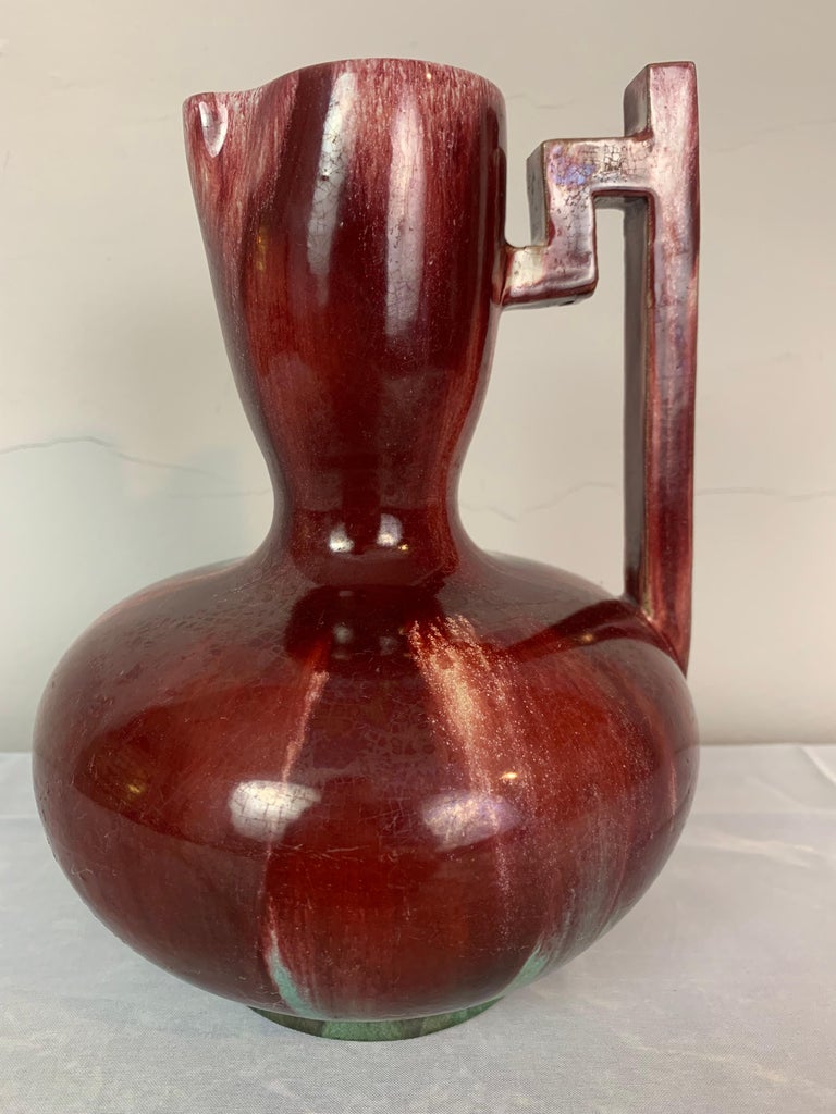 Circa 1900 French Clément Massier Art Nouveau Trickle Down Glazed Jug ...