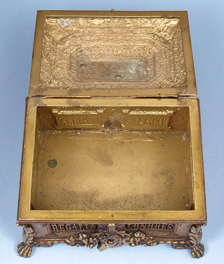 Humidor, Browned Metal Cigar Box, circa 1900 at 1stDibs | хьюмидор