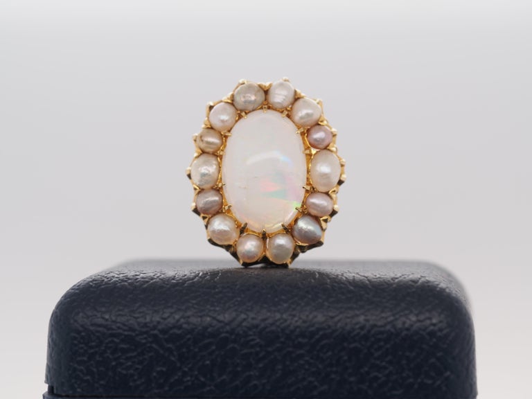 20k Yellow Gold Tiffany and Co Pearl and Opal Brooch, circa 1900s For ...