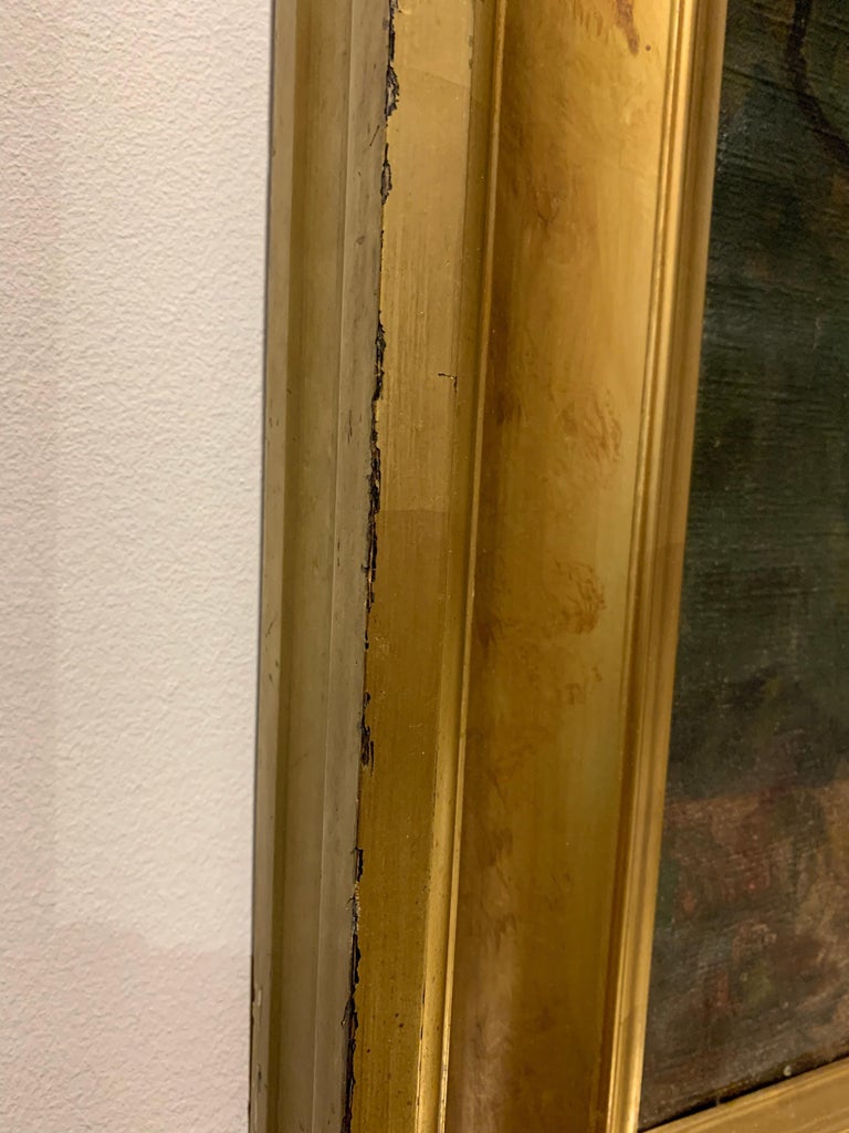 Circa 1910 Danish Oil Painting on Canvas by Artist Immanuel Ibsen '1887 ...