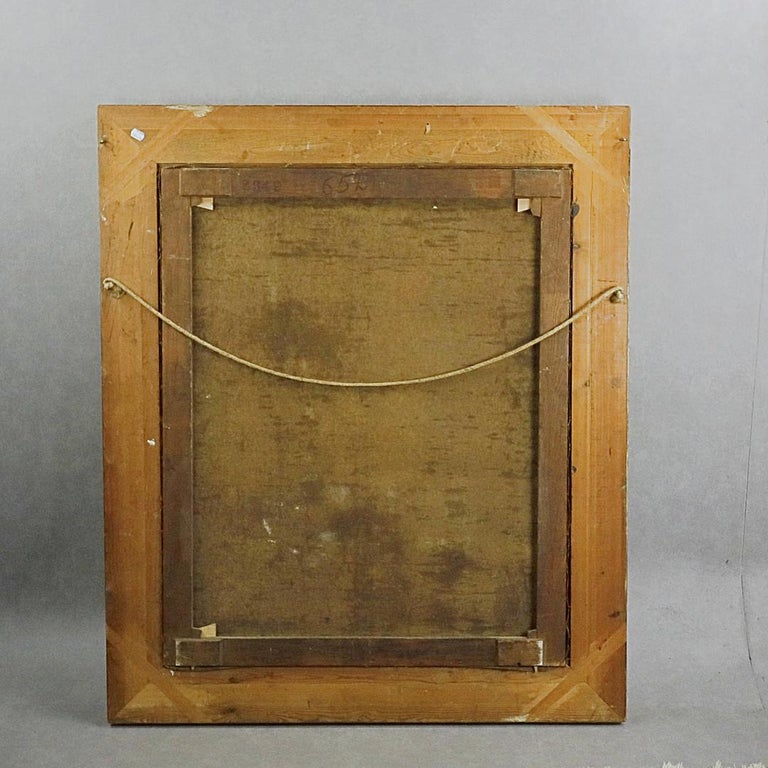 Circa 1910 Danish Oil Painting on Canvas by Artist Immanuel Ibsen '1887 ...