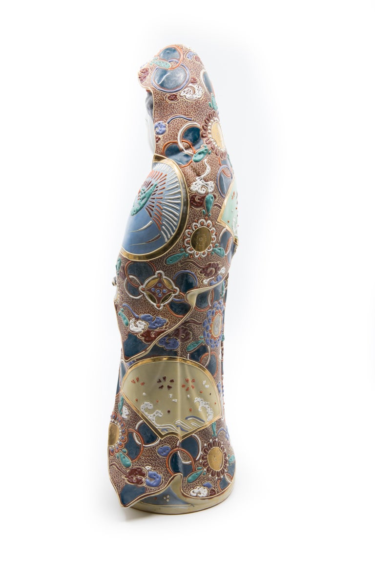 Decorated Figure of Robed Woman Porcelain Kutani, circa 1910 at 1stDibs