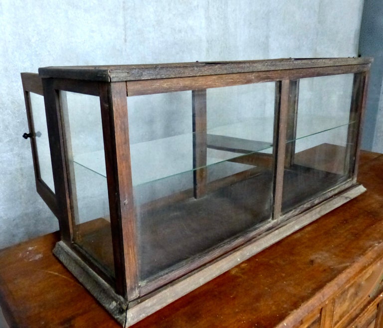 Oak Countertop Display Case, circa 1910 at 1stDibs