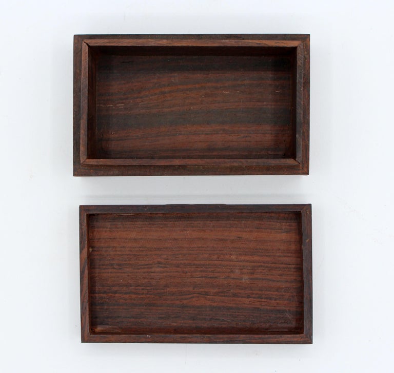 Circa 1920s English Rosewood and Brass Box For Sale at 1stDibs