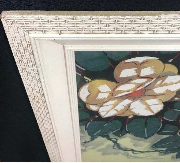 circa 1940's, Pink Flamingos, Signed by Artist Billy Seay For Sale at ...