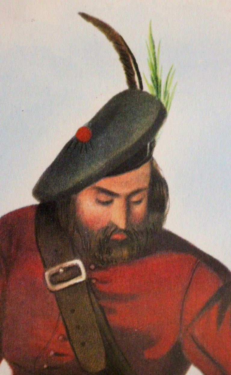 circa 1950 Lithograph from "Clans of the Scottish Highlands," by James ...