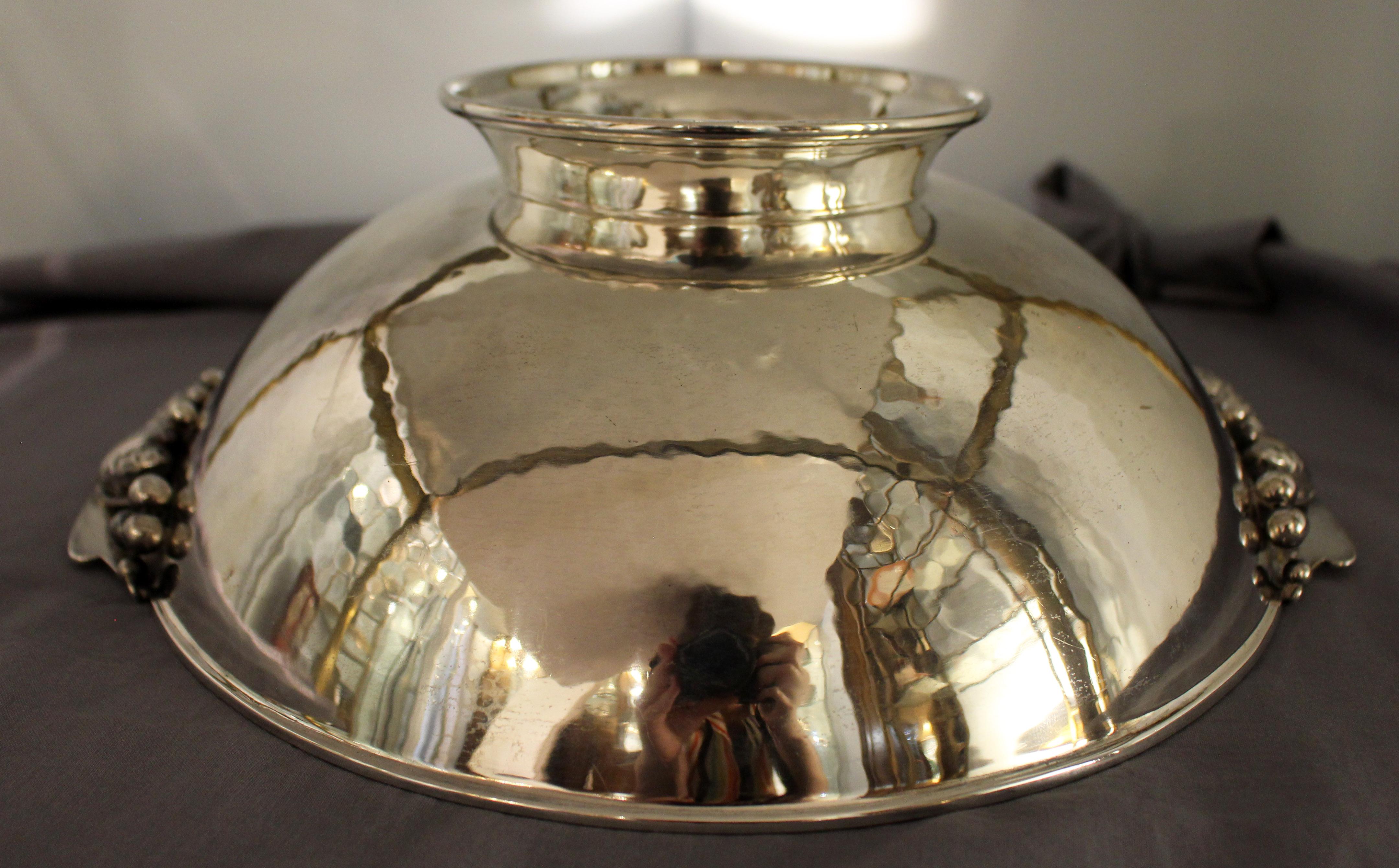 Circa 1950 Sterling Fruit Bowl by Carl Poul Petersen at 1stDibs