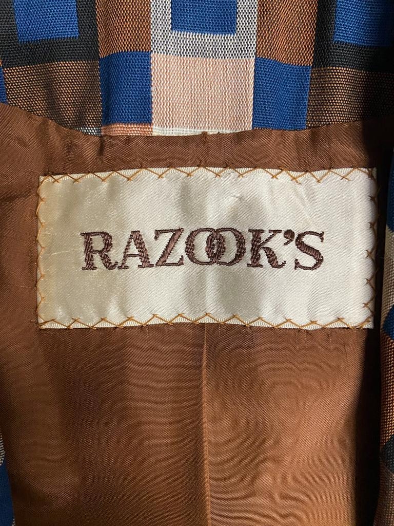 Circa 1950's check skirt-suit in jacquard rayon Razook's For Sale at 1stDibs