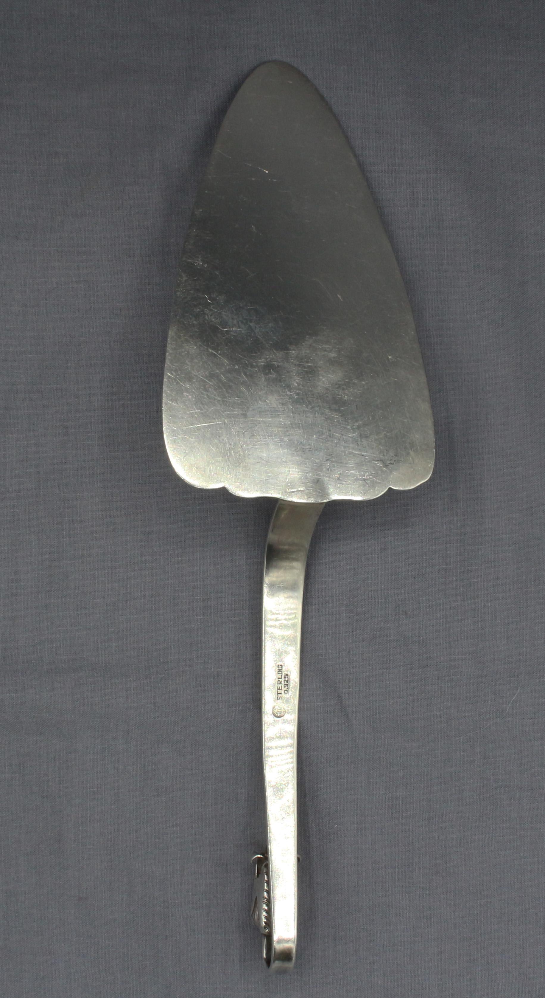 circa 1950s Modernist Sterling Silver Cake Trowel For Sale at 1stDibs