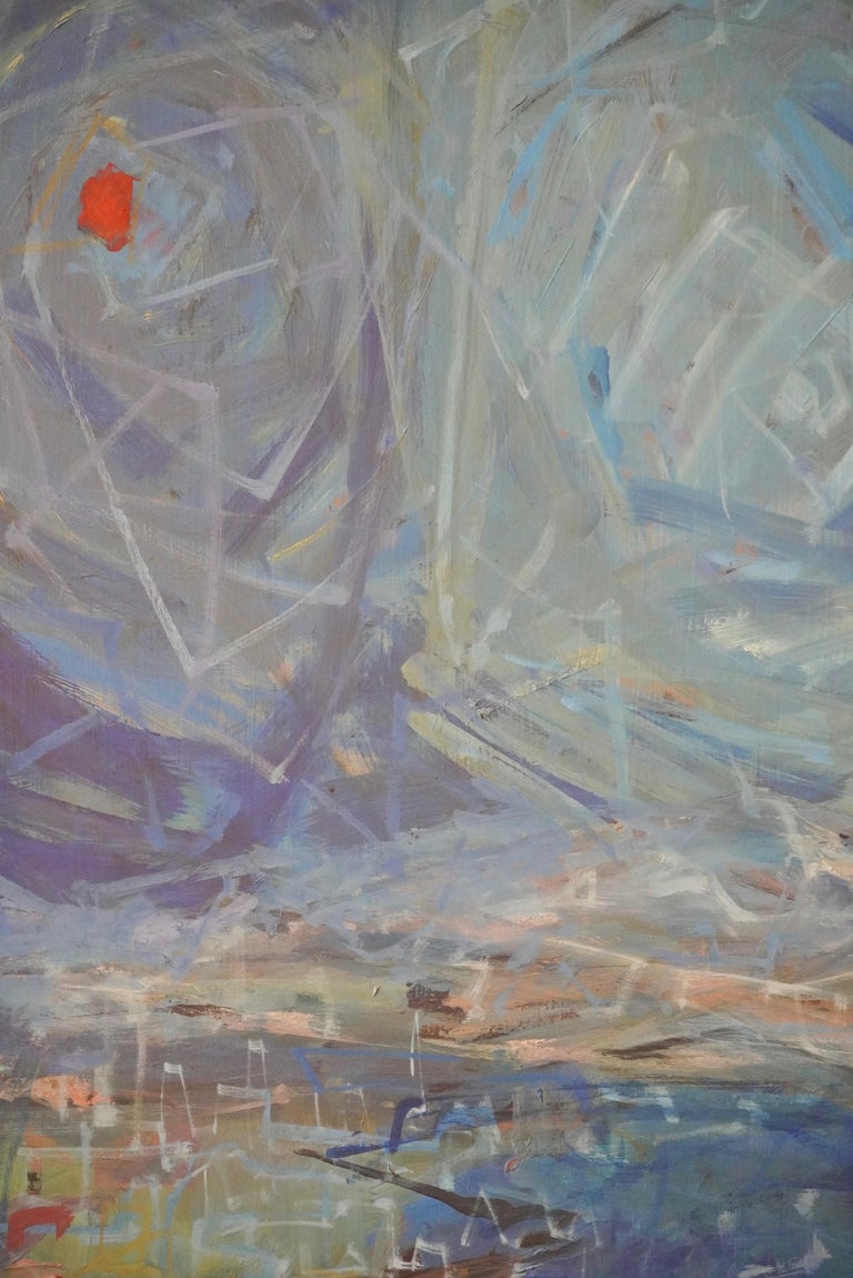 Circa 1959 Abstract Landscape Oil on Board by Doris Mae Totten Chase ...