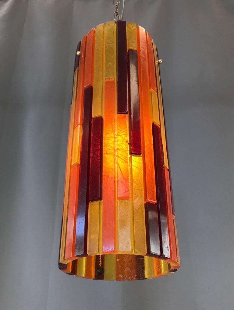 Moe Light "Fiesta" Cylinder Swag Lamp, circa 1960s at 1stDibs | moe ...