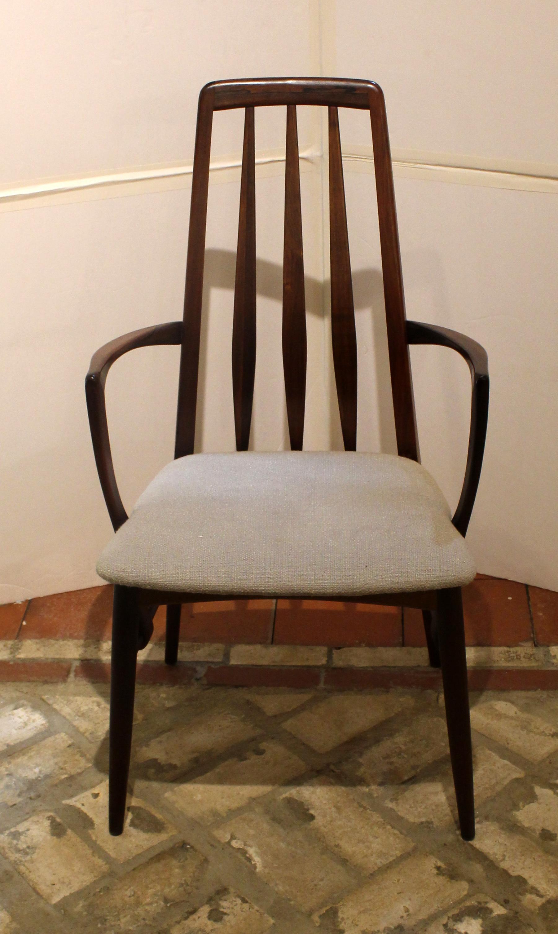 circa 1960s Set of 6 Eva Chairs For Sale at 1stDibs
