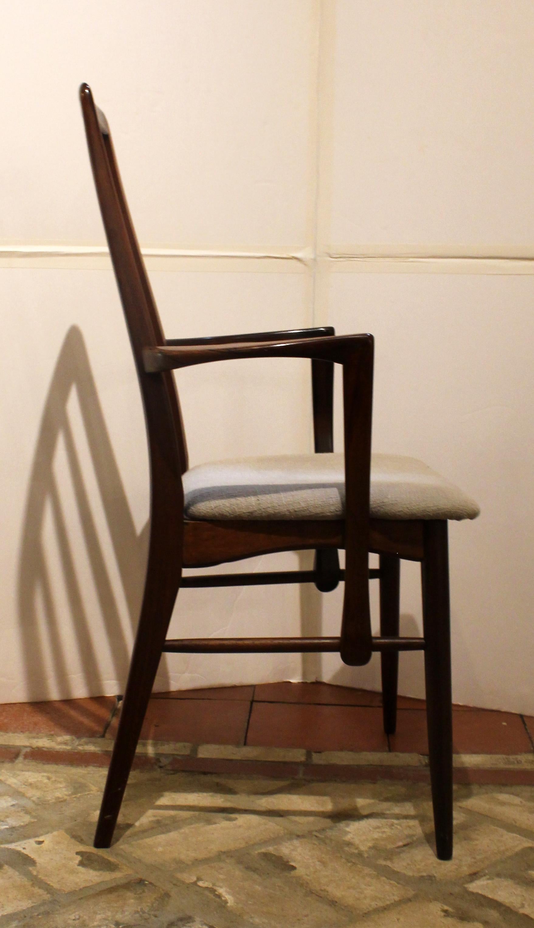 circa 1960s Set of 6 Eva Chairs For Sale at 1stDibs