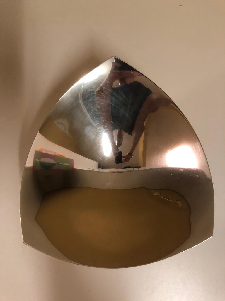 Delta Bowl in Sterling and Ebony by Donald Colflesh for Gorham, circa ...