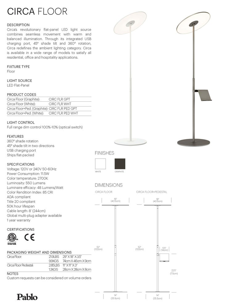 Circa Floor Lamp in Graphite by Pablo Designs For Sale at 1stDibs ...