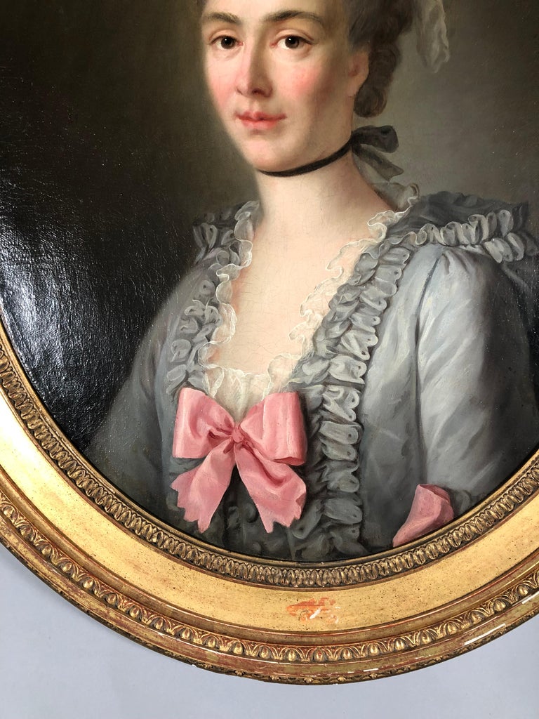Follower of Hubert DROUAIS. Portrait of a lady. Oil on canvas. at 1stDibs