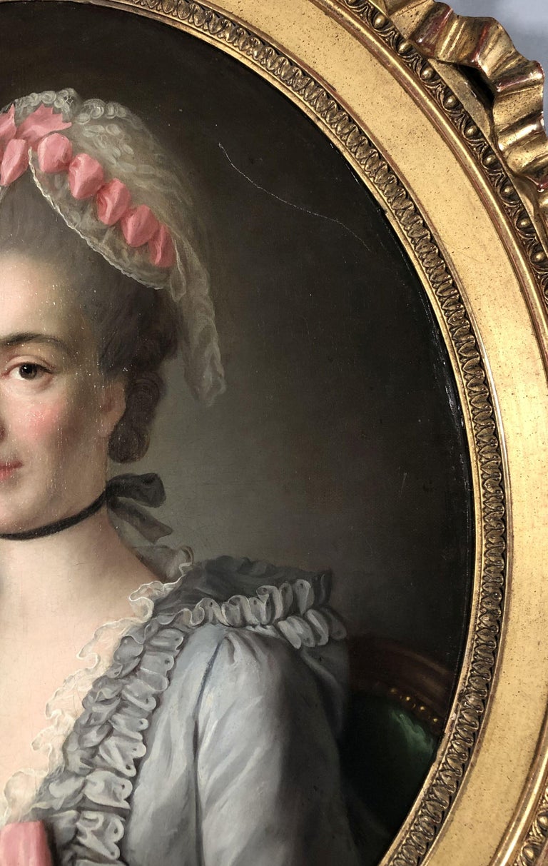 Follower of Hubert DROUAIS. Portrait of a lady. Oil on canvas. at 1stDibs