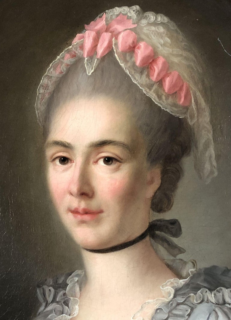 Follower of Hubert DROUAIS. Portrait of a lady. Oil on canvas. at 1stDibs