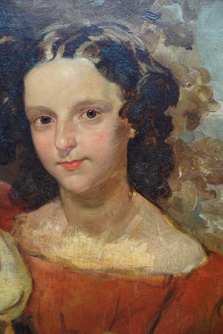 (circle of) George Henry Harlow - Portrait of Two Pottinger Sisters in ...