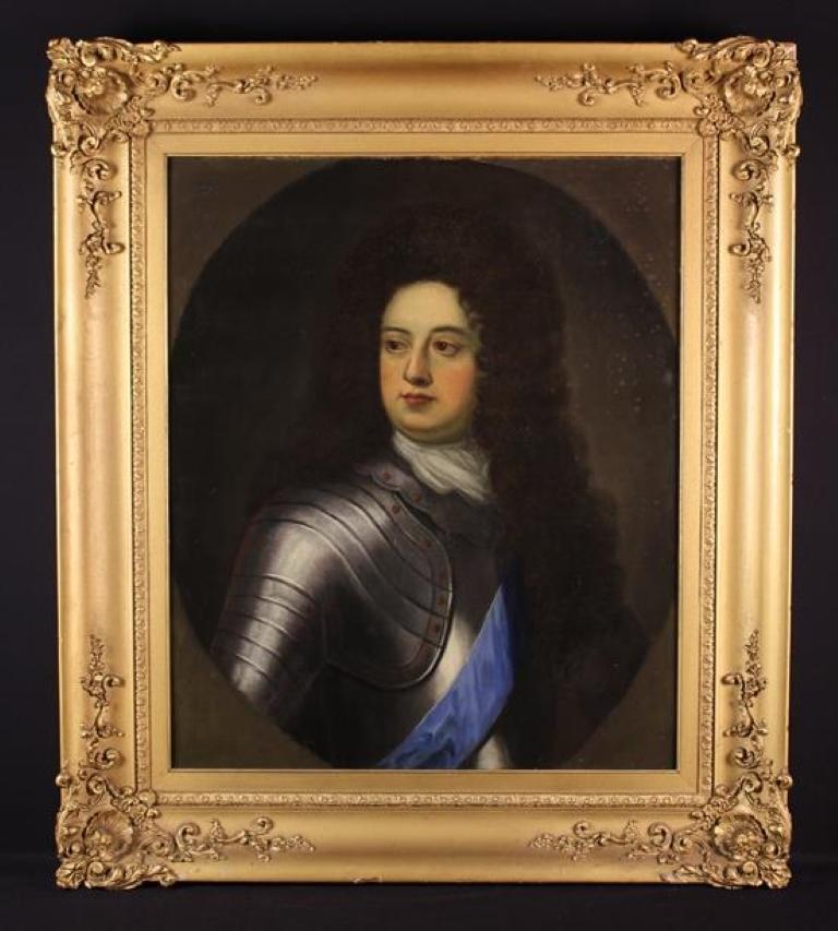 Fine 17th Century Oil Painting Portrait Duke of Marlborough in Suit of ...