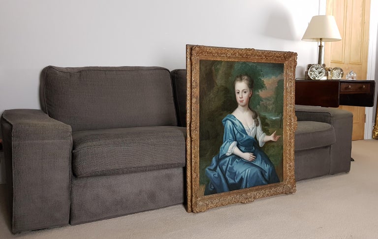 Circle of Maria Verelst - Portrait of a Girl at 1stDibs