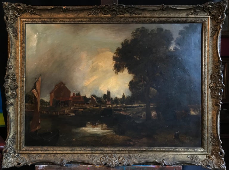 (Circle of) John Constable - Dedham Mill, Early 19th century English ...