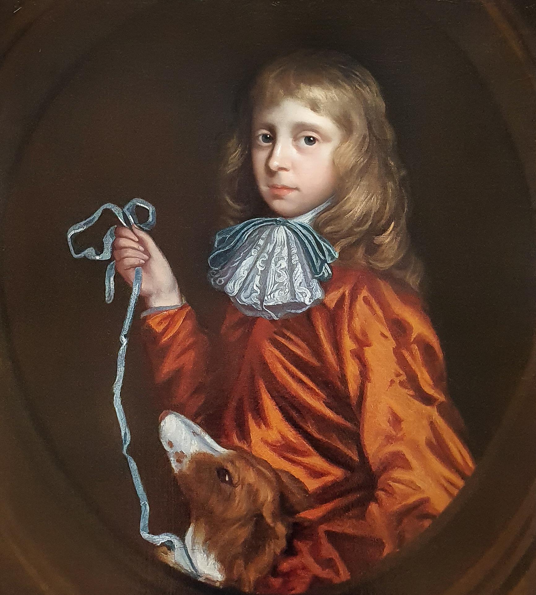(Circle of) Mary Beale - Portrait of a Young Gentleman and Pet Dog c ...