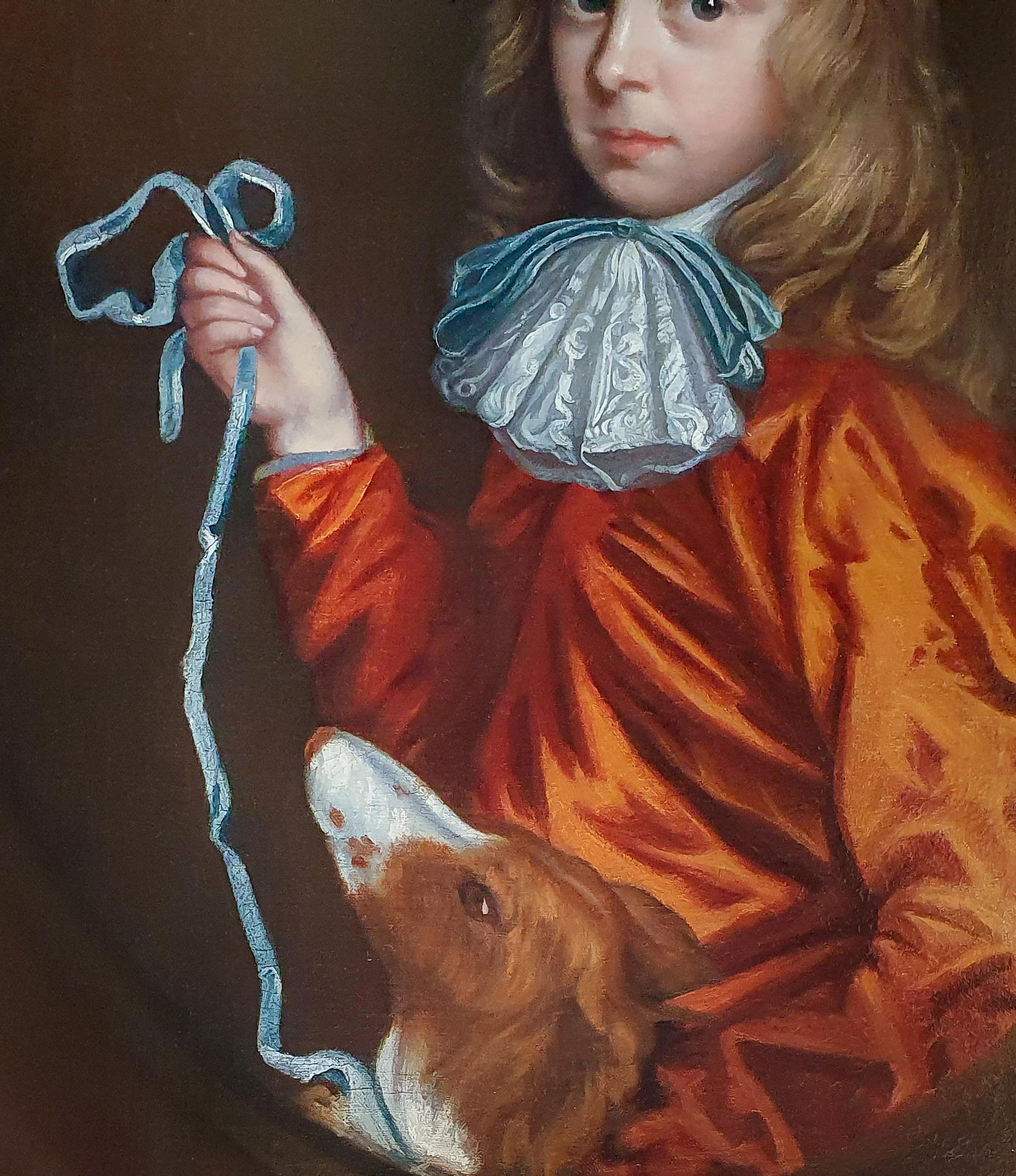(Circle of) Mary Beale - Portrait of a Young Gentleman and Pet Dog c ...