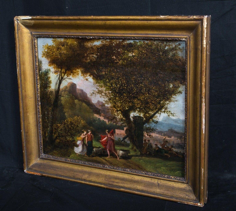Classical Landscape With Figures, 17th Century For Sale at 1stDibs